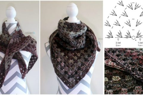 Buttoned Cowl Free Crochet Patterns