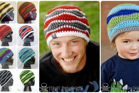 How To Size The Perfect Beanie and Master Beanie [Free Crochet Pattern ...