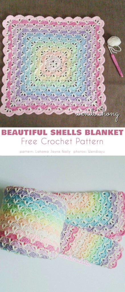 Candy Sweet Shell Stitch Blankets + Video Tutorial - Your Crochet