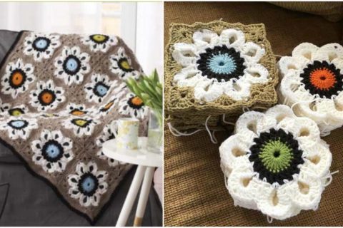 Optical Illusion Blanket Free Crochet Patterns