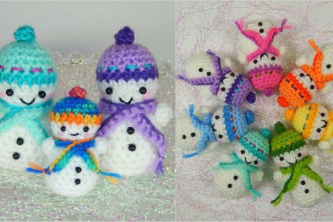 7 Little Snowman Free Crochet Patterns