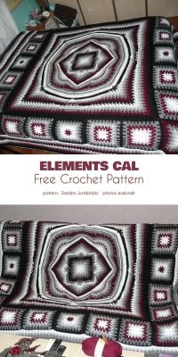 Elements CAL Crochet Square for Blankets Pillows - Your Crochet