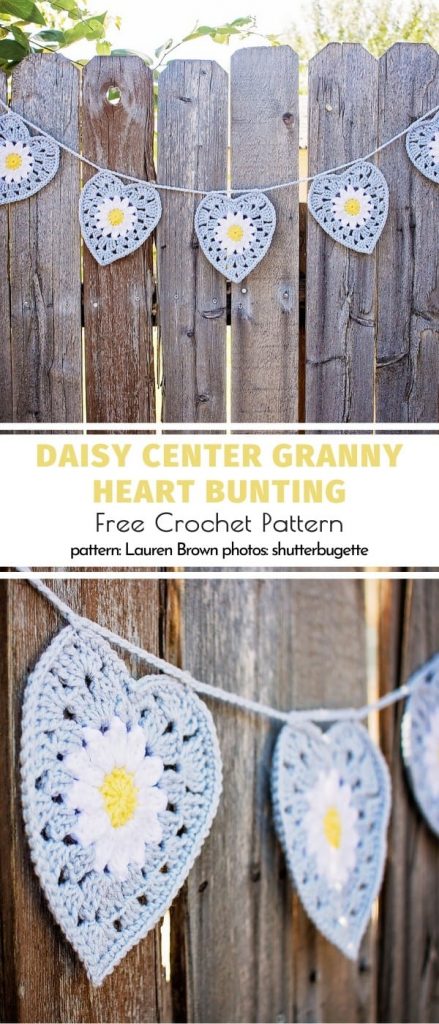 Valentine’s Crochet Hearts and Daisies Free Patterns - Your Crochet