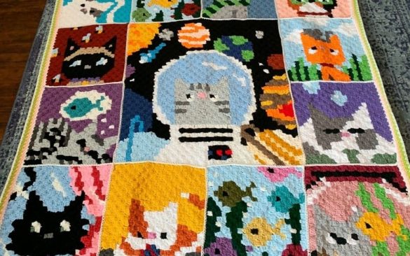 Cute Cats Afghan Free Crochet Patterns - Your Crochet