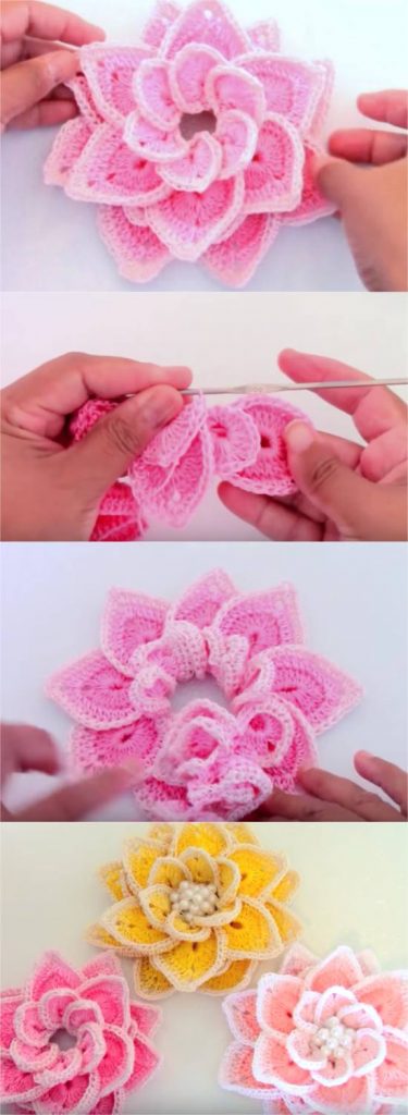 How to Crochet a Beautiful 3 D Flower Video Tutorial - Your Crochet