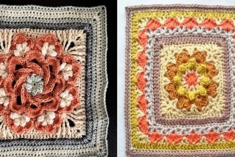 Elements Cal Crochet Square for Blankets Pillows
