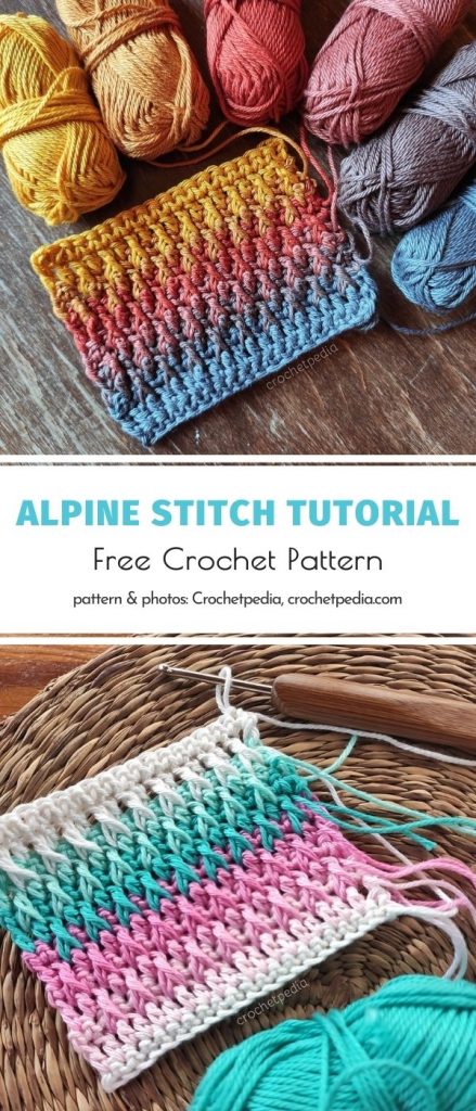 Awesome Alpine Stitch Ideas with Free Crochet Patterns - Your Crochet