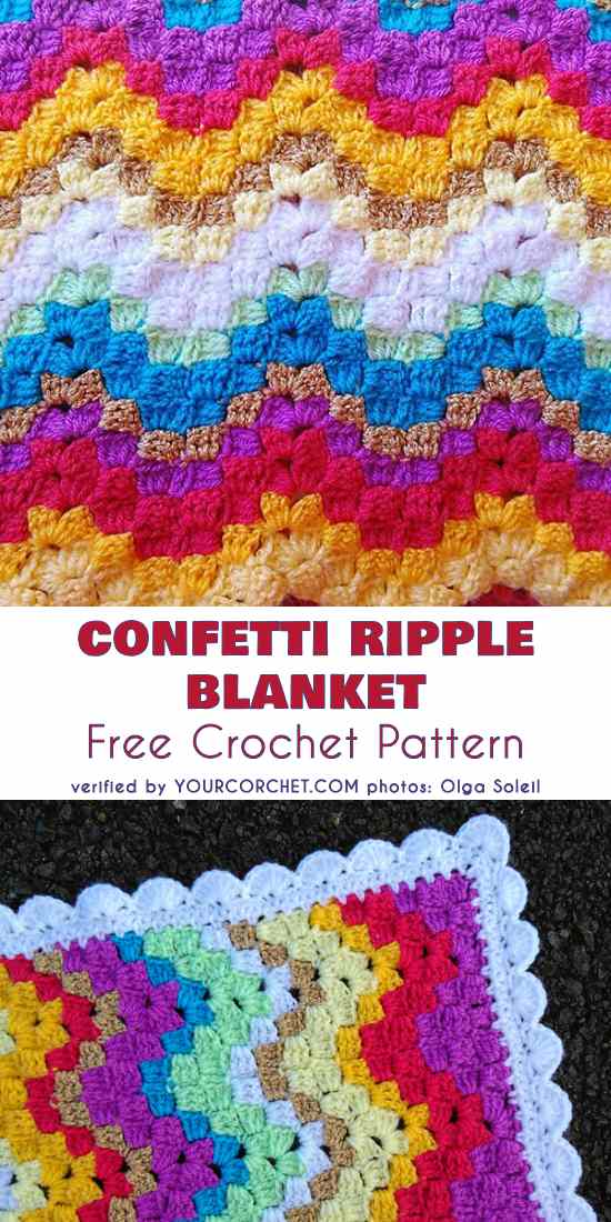Vintage Ripple Afghan Crochet Pattern
