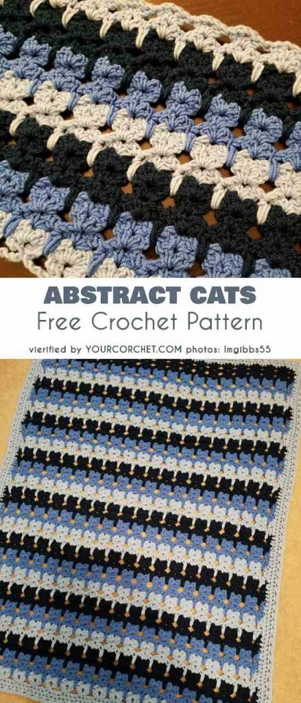 Abstract Cat Stitch Crochet Pattern