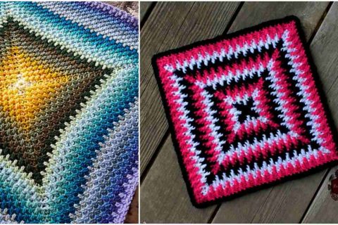 Elements Cal Crochet Square for Blankets Pillows