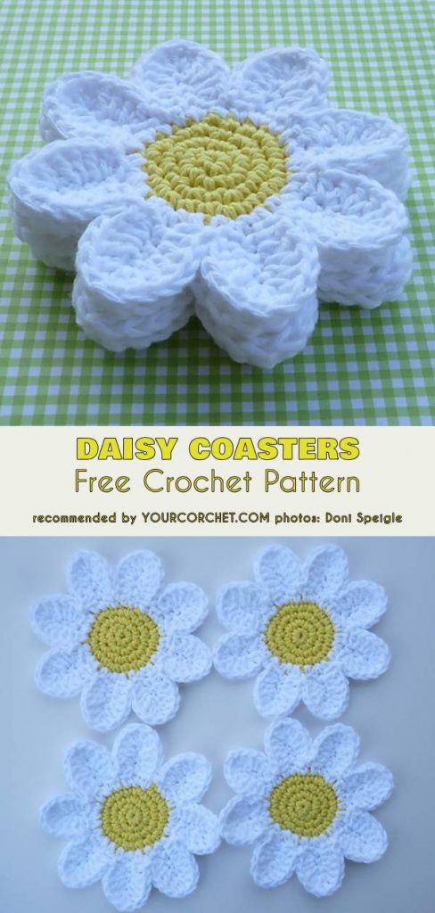 Crochet Flower Coasters The Best Ideas