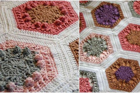 Elements Cal Crochet Square for Blankets Pillows