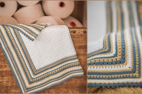 Candy Sweet Shell Stitch Blankets