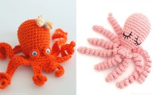 Huggable Amigurumi Octopuses with Free Crochet Patterns