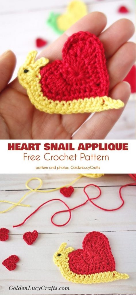 Heart-Shaped Animal Appliques - Your Crochet