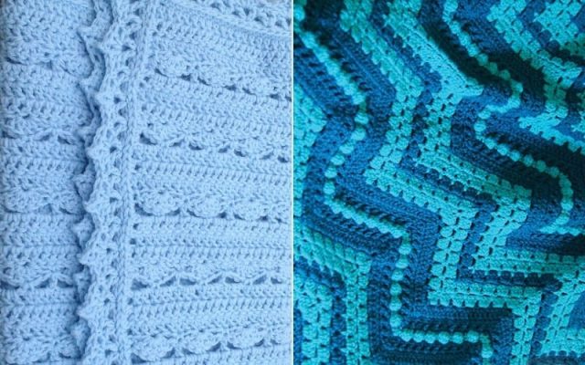 Blue Water Blankets Free Crochet Patterns - Your Crochet