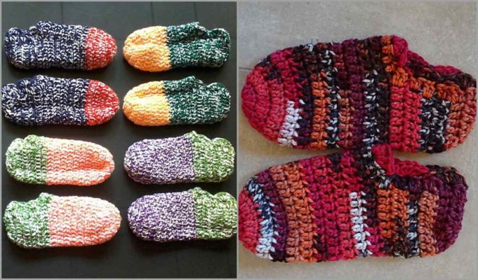 One Hour Slippers Free Crochet Patterns - Your Crochet