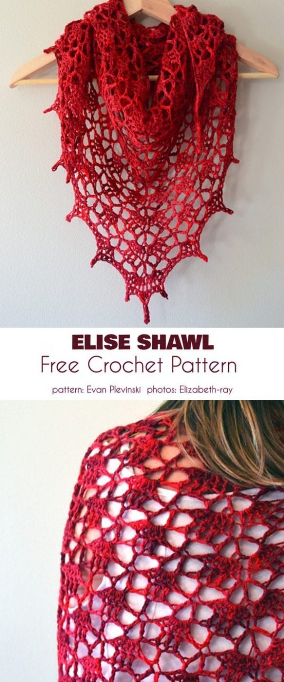 Elise Shawl Free Crochet Pattern - Your Crochet