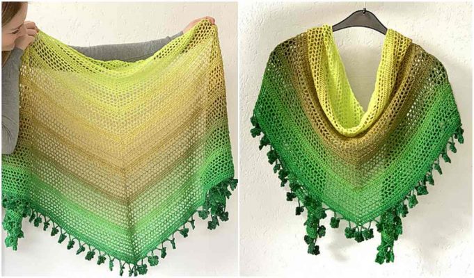 Mahogany Shawl Free Crochet Pattern - Your Crochet