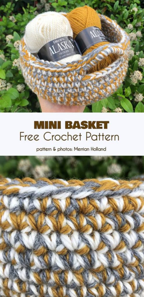 4 Scrap Yarn Basket Free Crochet Patterns - Your Crochet