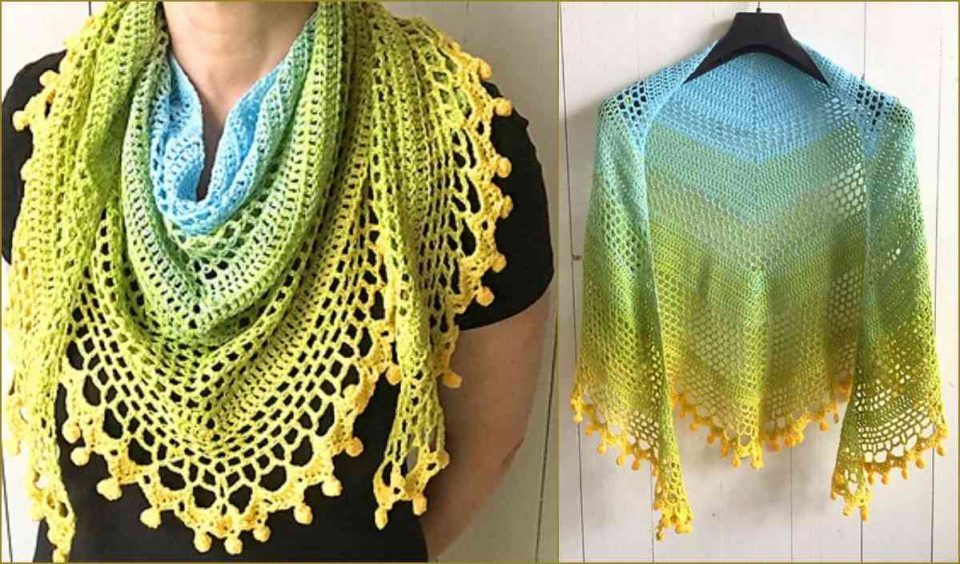 Mahogany Shawl Free Crochet Pattern