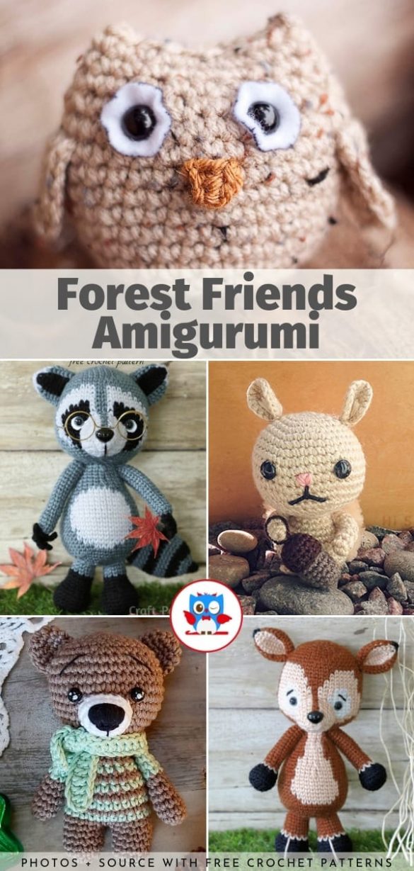Forest Friends Amigurumi Free Crochet Patterns - Your Crochet