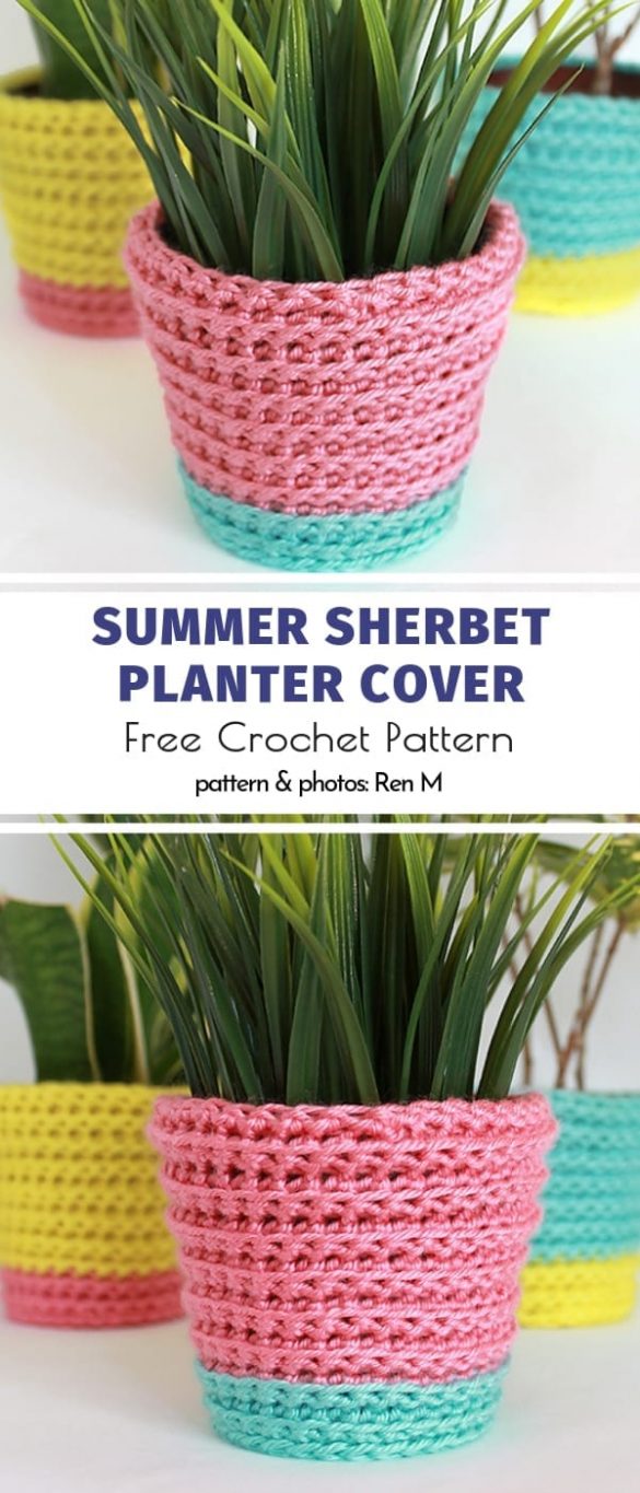 Crochet Planter Covers Free Patterns - Your Crochet
