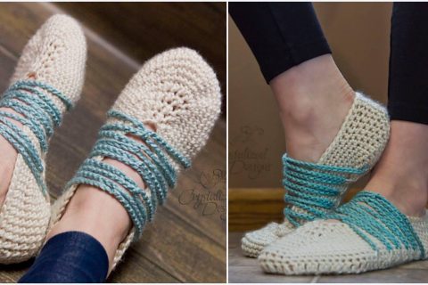 One Hour Slippers Free Crochet Patterns
