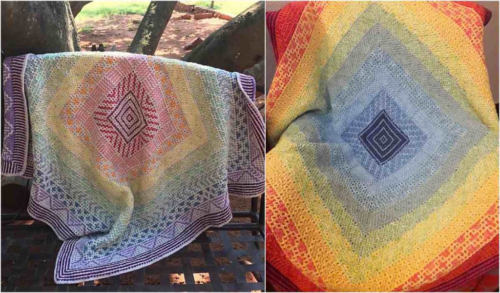Diamond Blanket Free Crochet Patterns - Your Crochet