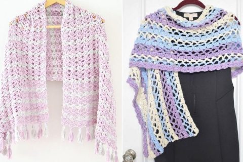 Mahogany Shawl Free Crochet Pattern