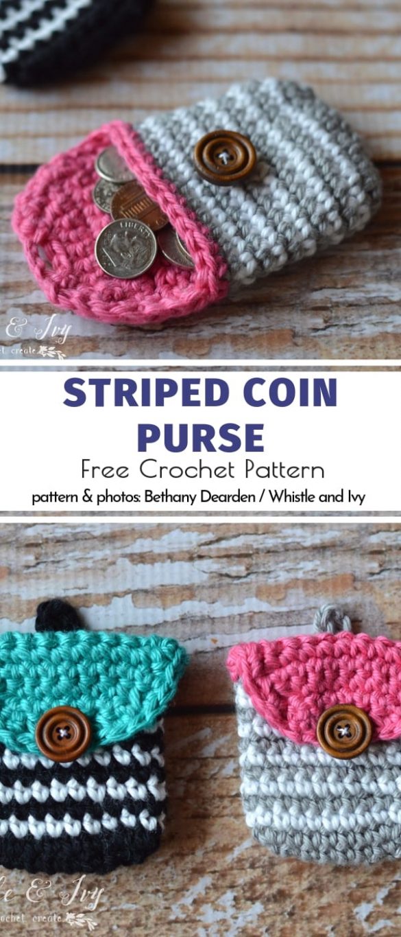 Colorful Crochet Coin Purses Free Patterns - Your Crochet