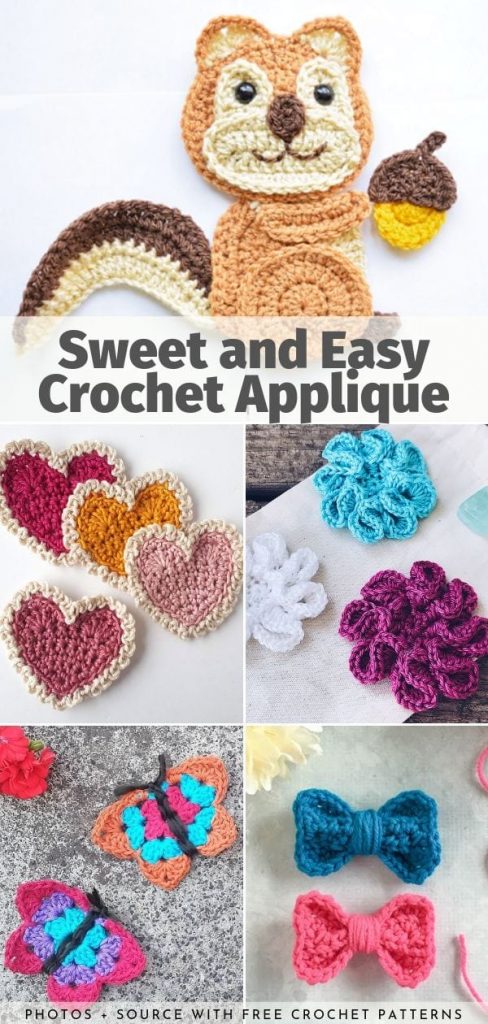 Sweet and Easy Crochet Appliques with Free Patterns - Your Crochet