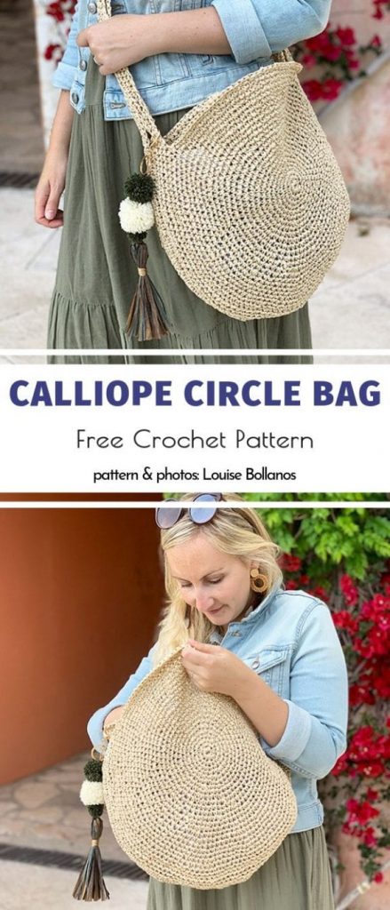 Chic Round Crochet Bags – Free Patterns - Your Crochet