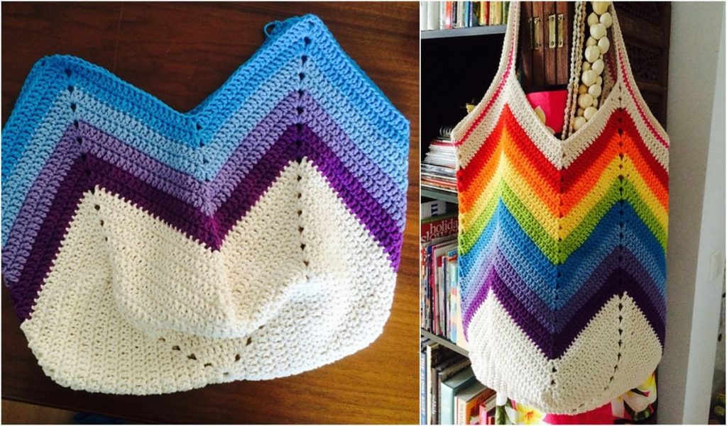 Solid Granny Square Bottom Bag Free Crochet Pattern - Your Crochet
