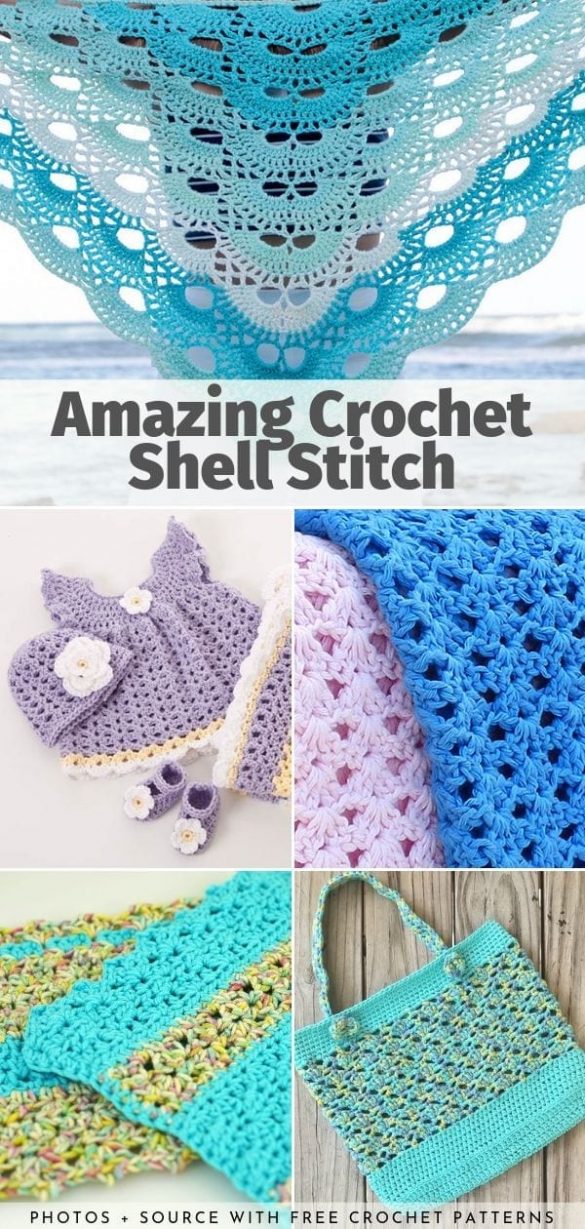 Amazing Crochet Shell Stitch Free Patterns - Your Crochet