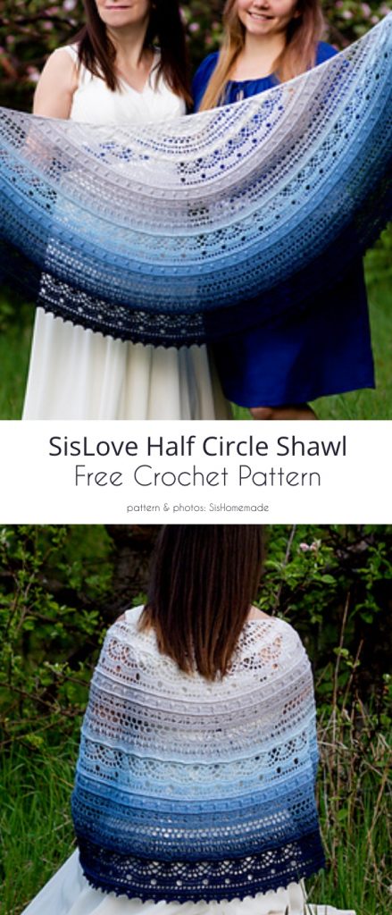 Circle-Shaped Shawl Free Crochet Patterns - Your Crochet
