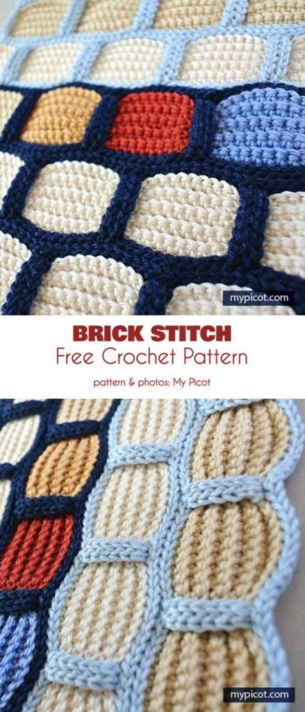 Crochet Brick Stitch Free Patterns - Your Crochet