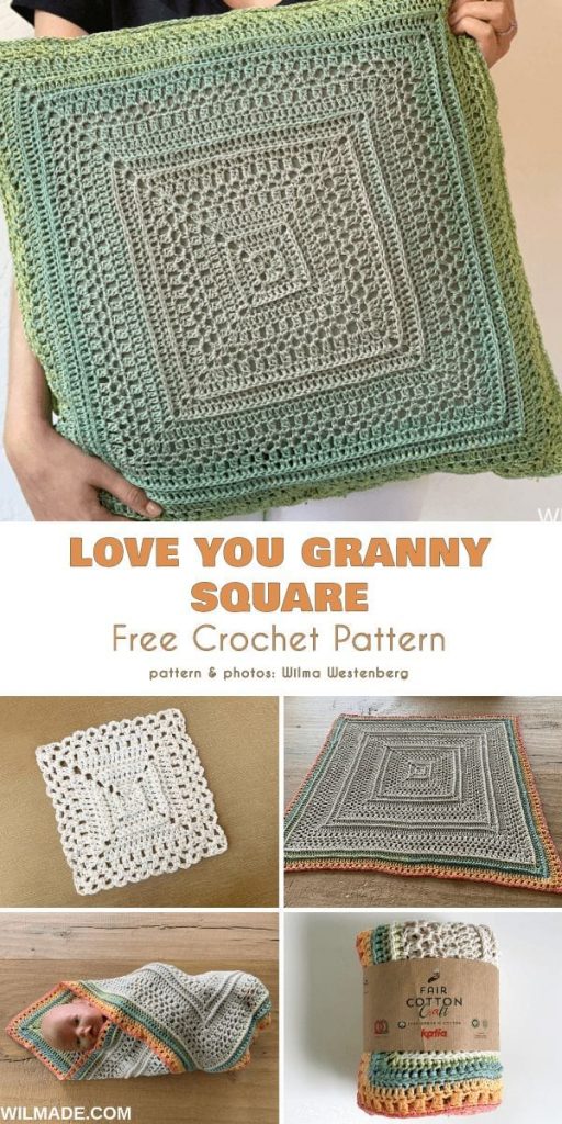 Oversized Square Free Crochet Patterns - Your Crochet