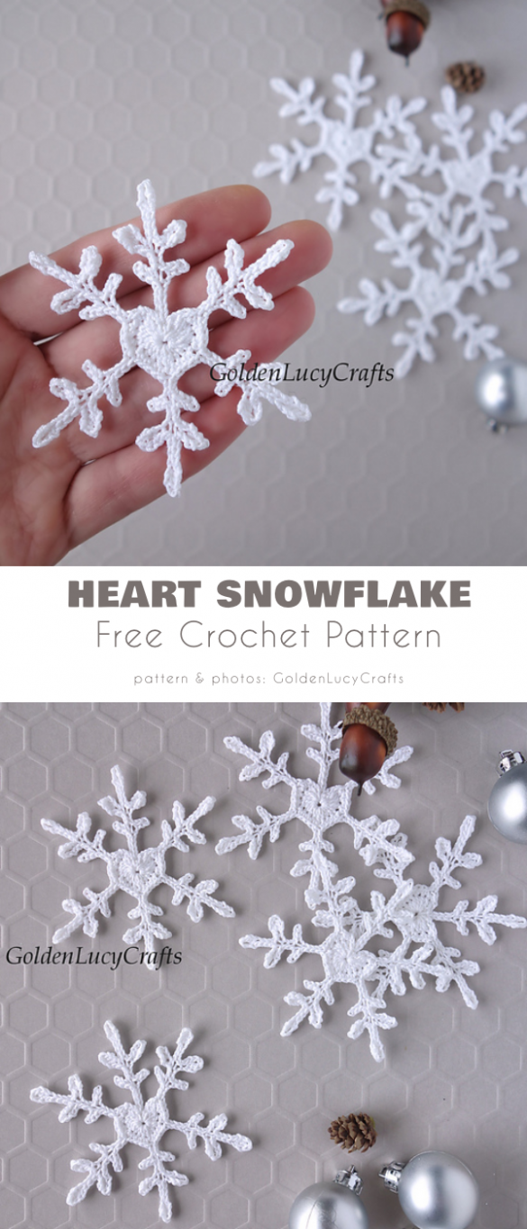 30 Free Crochet Snowflake Pattern Ideas You’ll Love