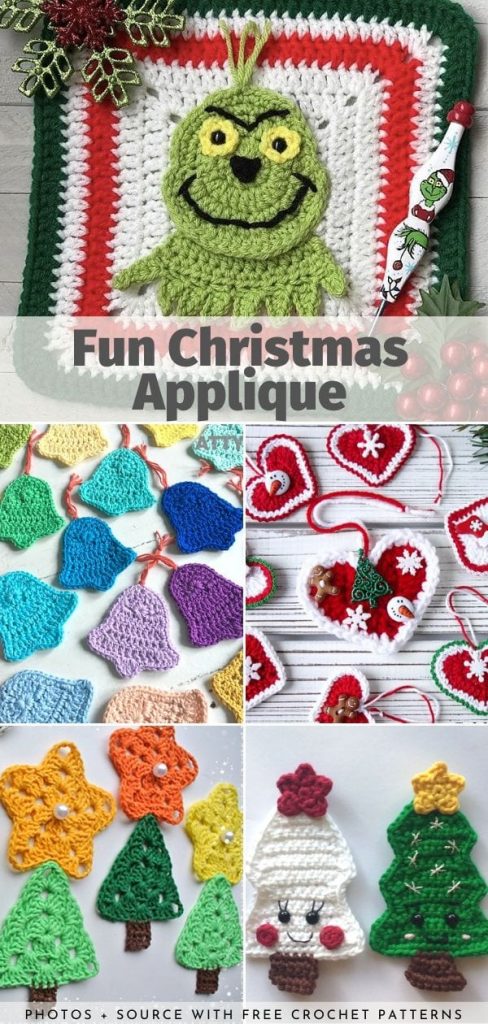 Sweet Christmas Appliques – Ideas and Free Crochet Patterns - Your Crochet