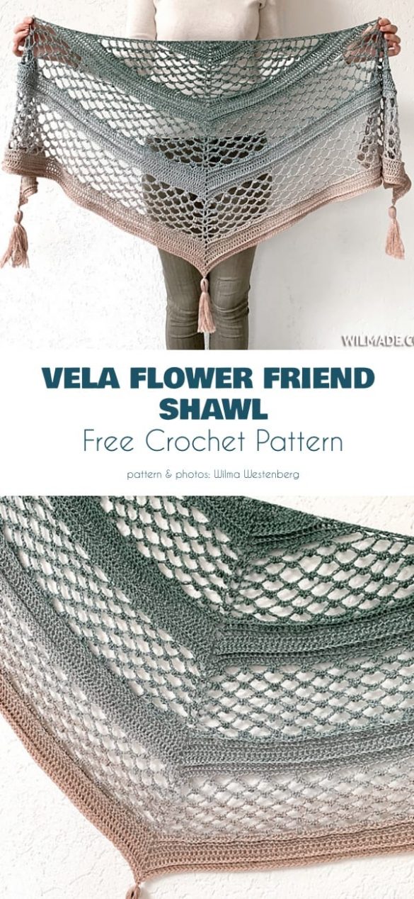 Flower Shawl Free Crochet Patterns - Your Crochet