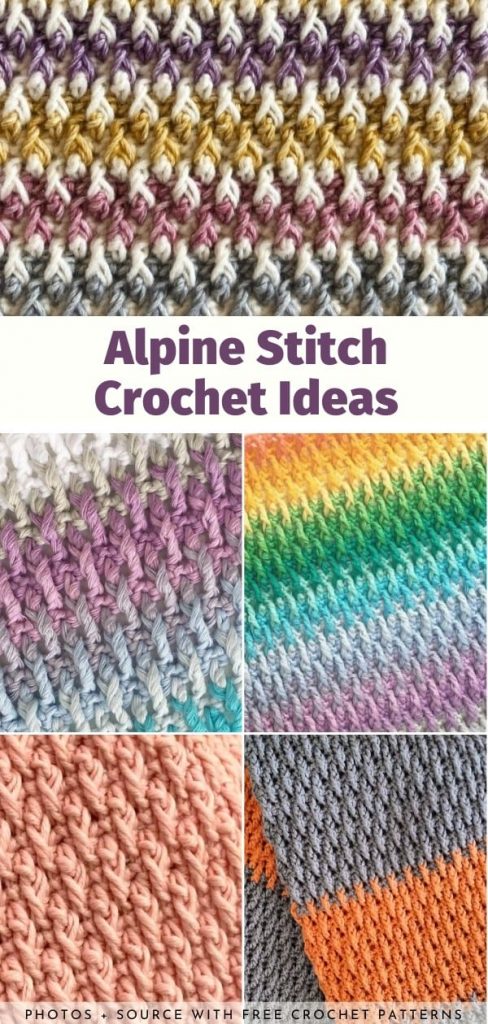 Alpine Stitch Crochet Ideas - Your Crochet