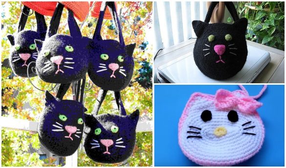 Cute Cat Purse Bag Free Crochet Patterns + Video - Your Crochet
