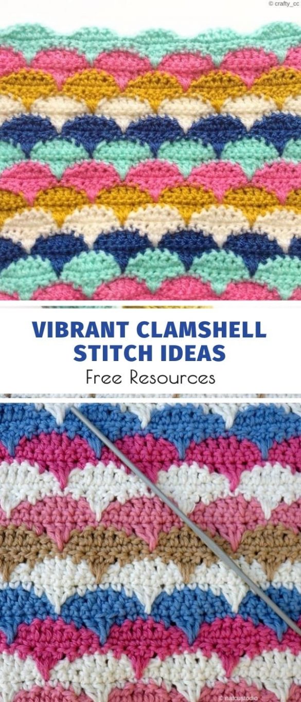 Clamshell Stitch Crochet Projects - Your Crochet