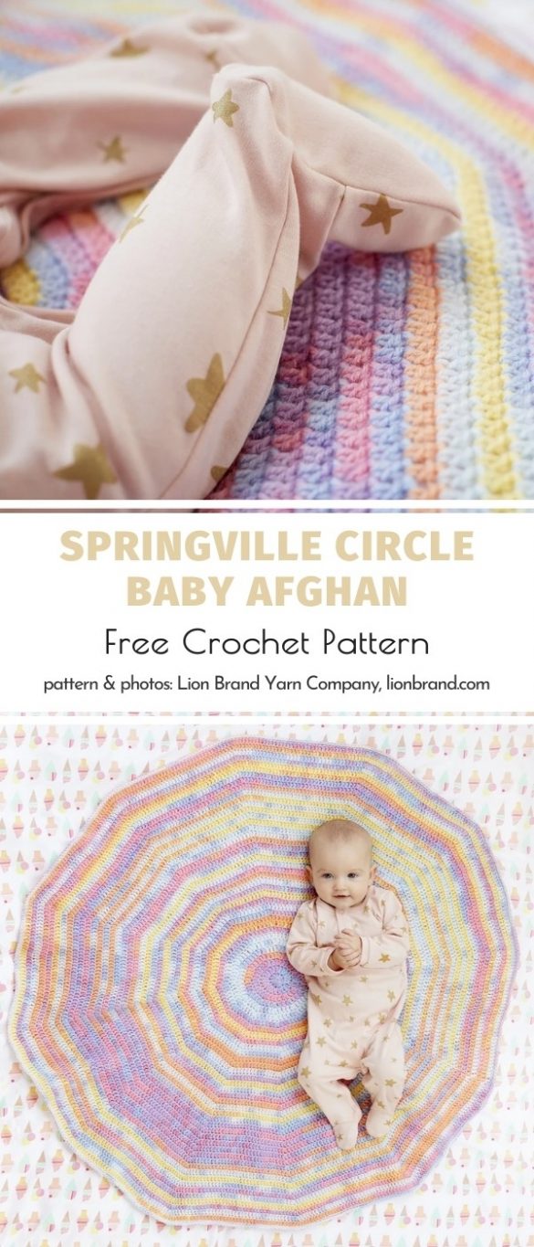 Beautiful Round Blankets with Free Crochet Patterns - Your Crochet