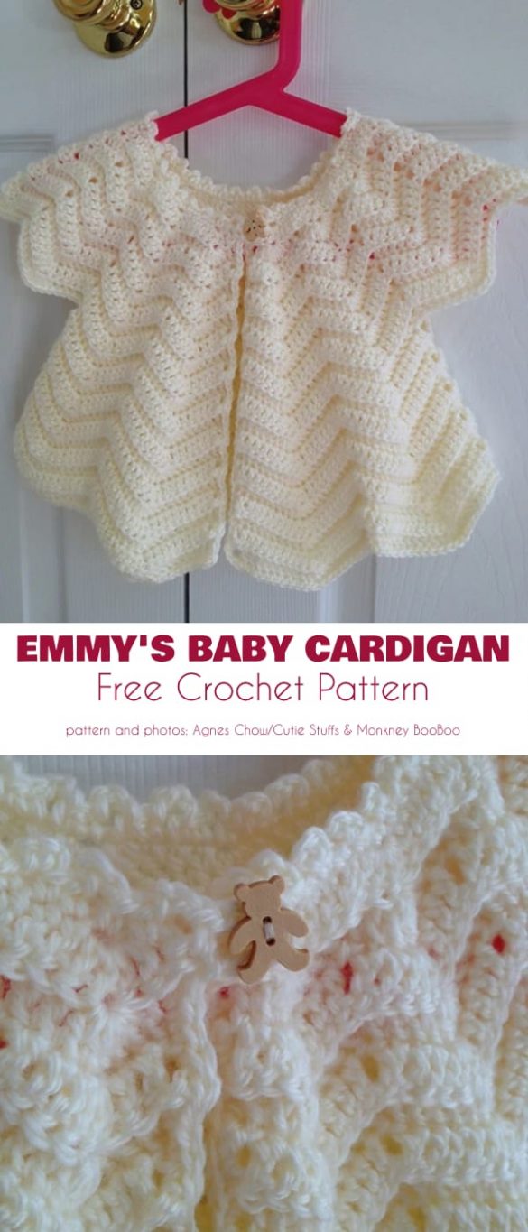 Baby Short-Sleeved Cardi Free Crochet Patterns - Your Crochet