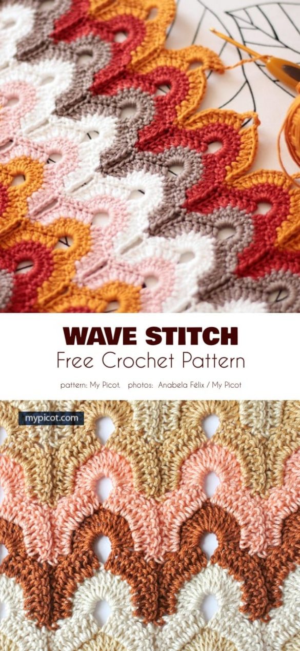 Wave Stitch Free Crochet Patterns - Your Crochet