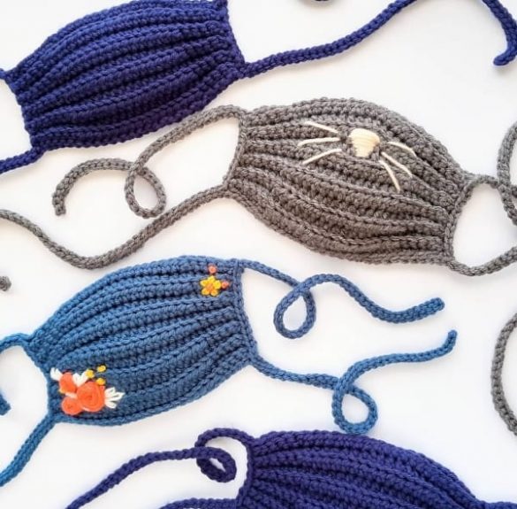Solid Crochet Face Masks Free Patterns And Video - Your Crochet