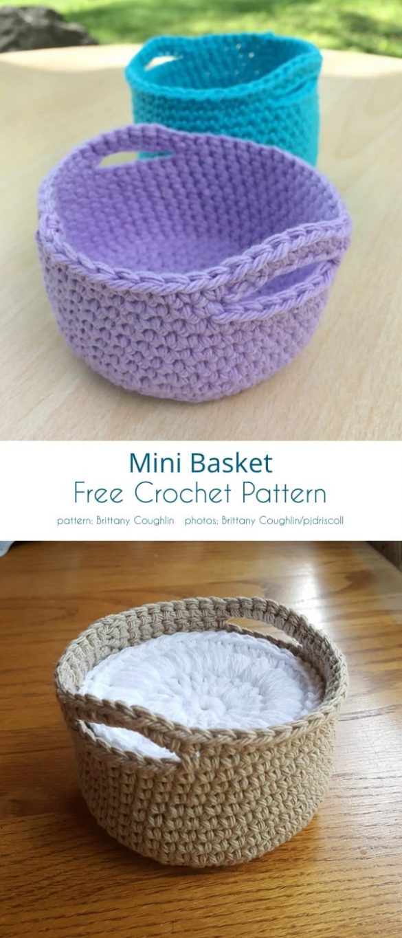 Mini Basket Free Crochet Patterns - Your Crochet