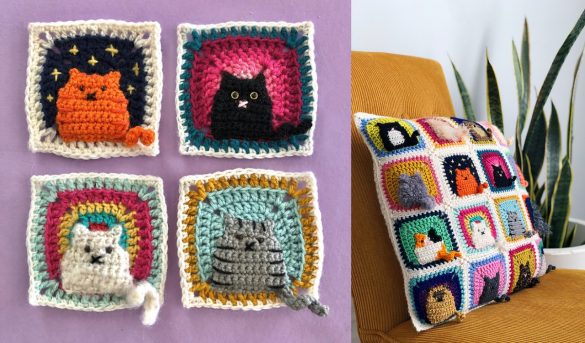 Crochet Cat Blanket Ideas and Free Patterns